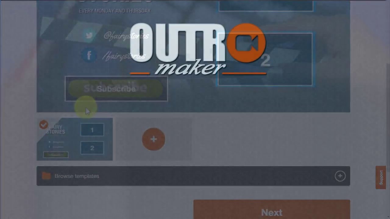 Creating end card templates with outromaker - YouTube