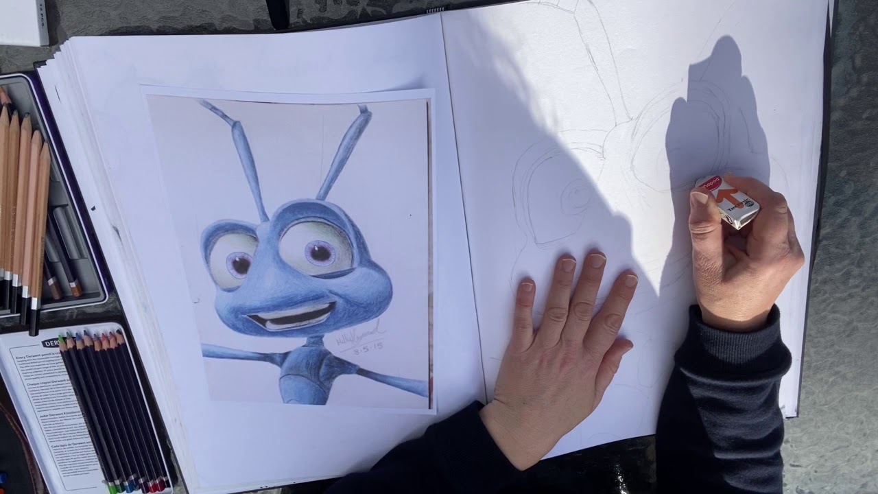How To Draw a Bugs Life from Disney - Lesson # 3 Part 2 - YouTube