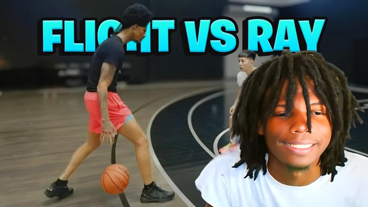 Rayasianboy vs FlightReacts Intense 1v1 Basketball Match.. (Reaction ...