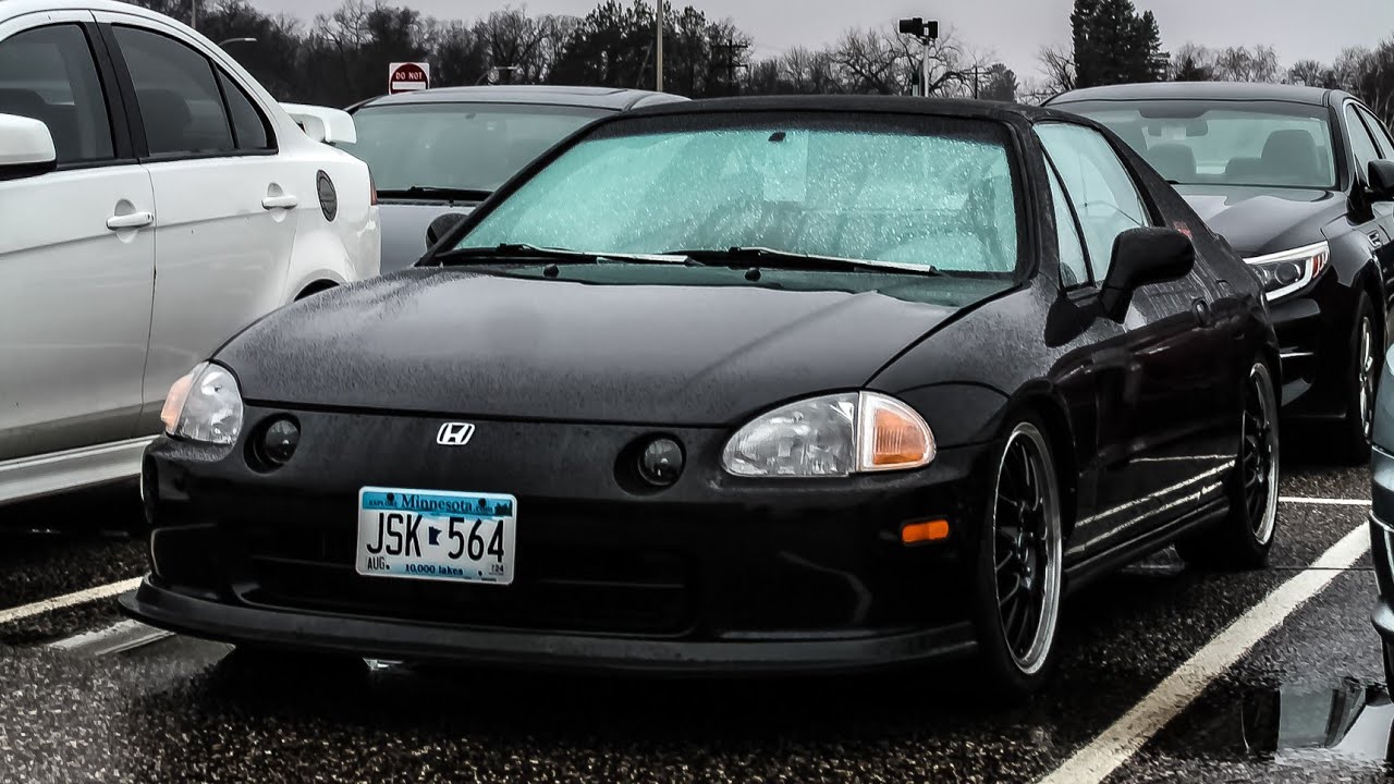 1320 Unequal Length Header vs Stock Header (B16) Del sol VTEC - YouTube