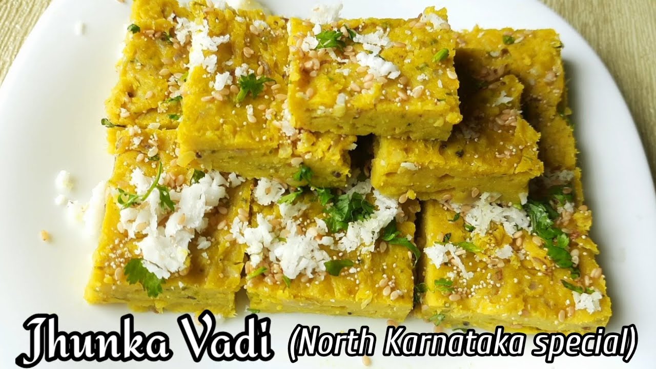Jhunka Vadi |Zunka Vadi recipe |uttara Karnataka special junka recipe ...
