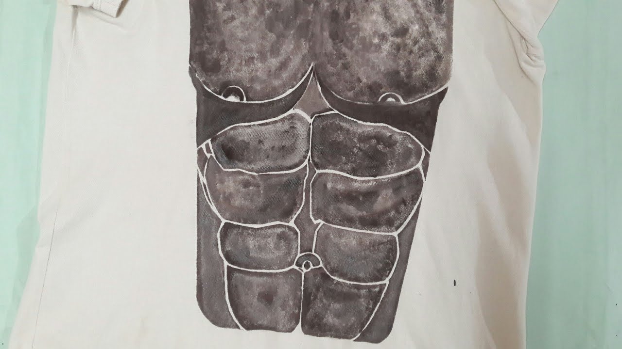 How to Print Six packs on shirt at home | Easy steps to make Six packs ...