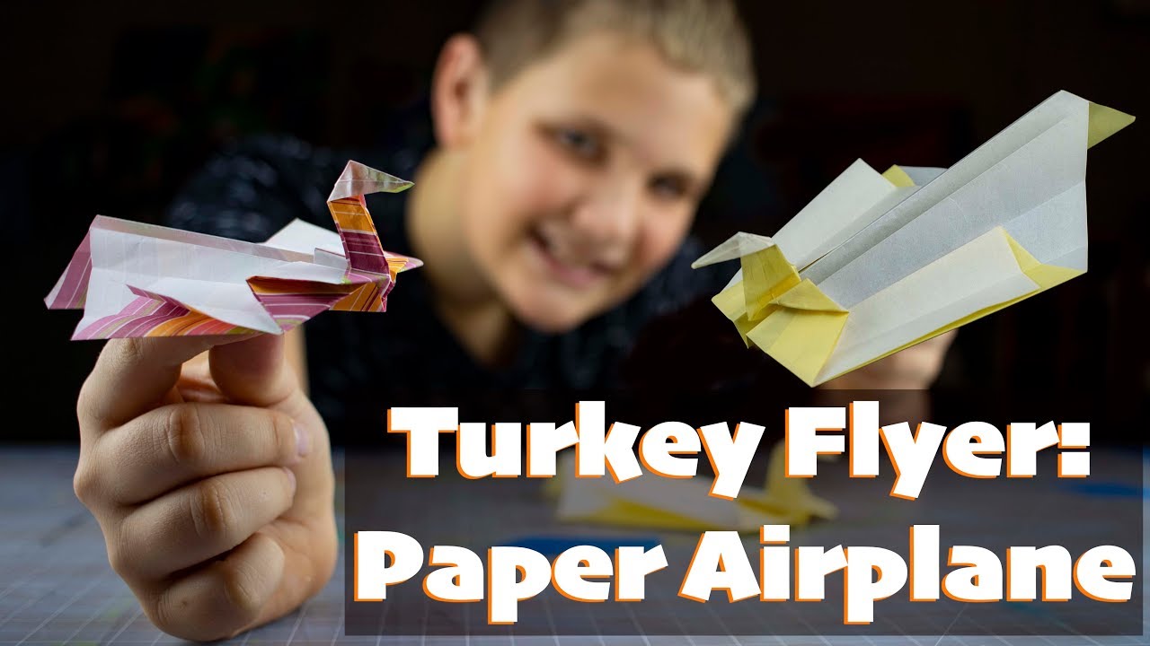 Turkey Flyer: How to fold a (holiday) Paper Airplane - YouTube