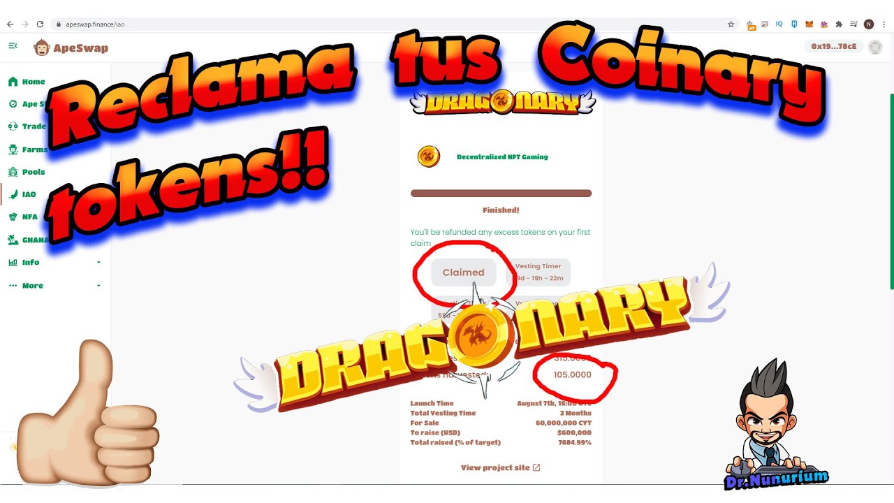 Reclama tus Coinary tokens!! - YouTube