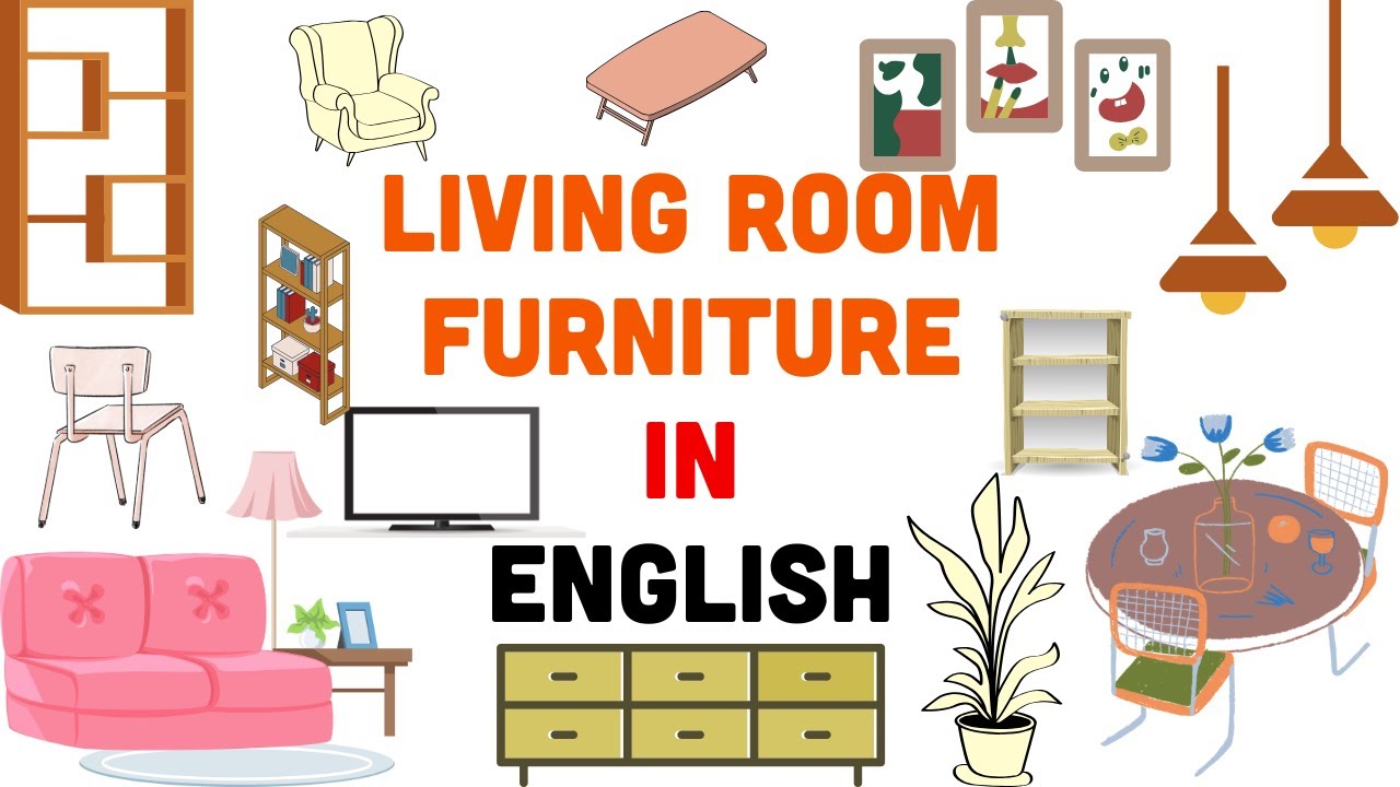 Learn Living Room Furniture Vocabulary in English | Essential Words for ...