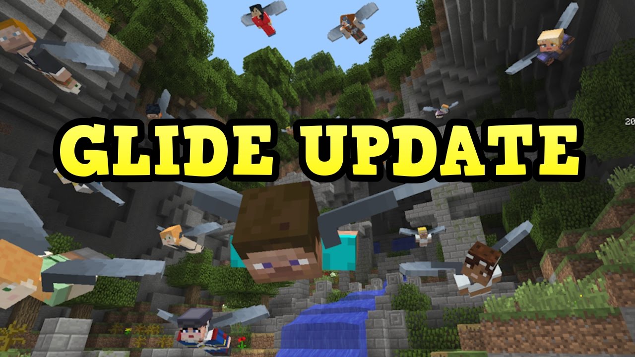 Minecraft TU51 w/ 16 Player GLIDE Minigame Releasing TOMORROW!! - YouTube