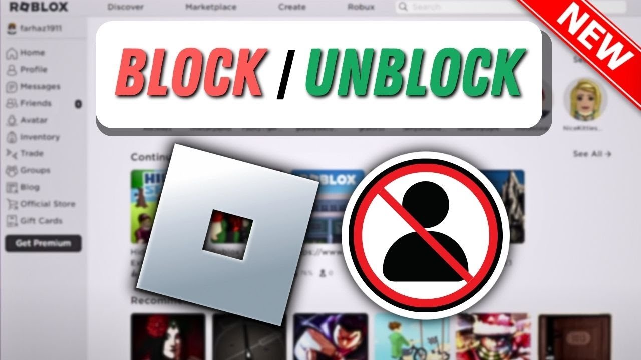 Roblox Block and Unblox option - YouTube