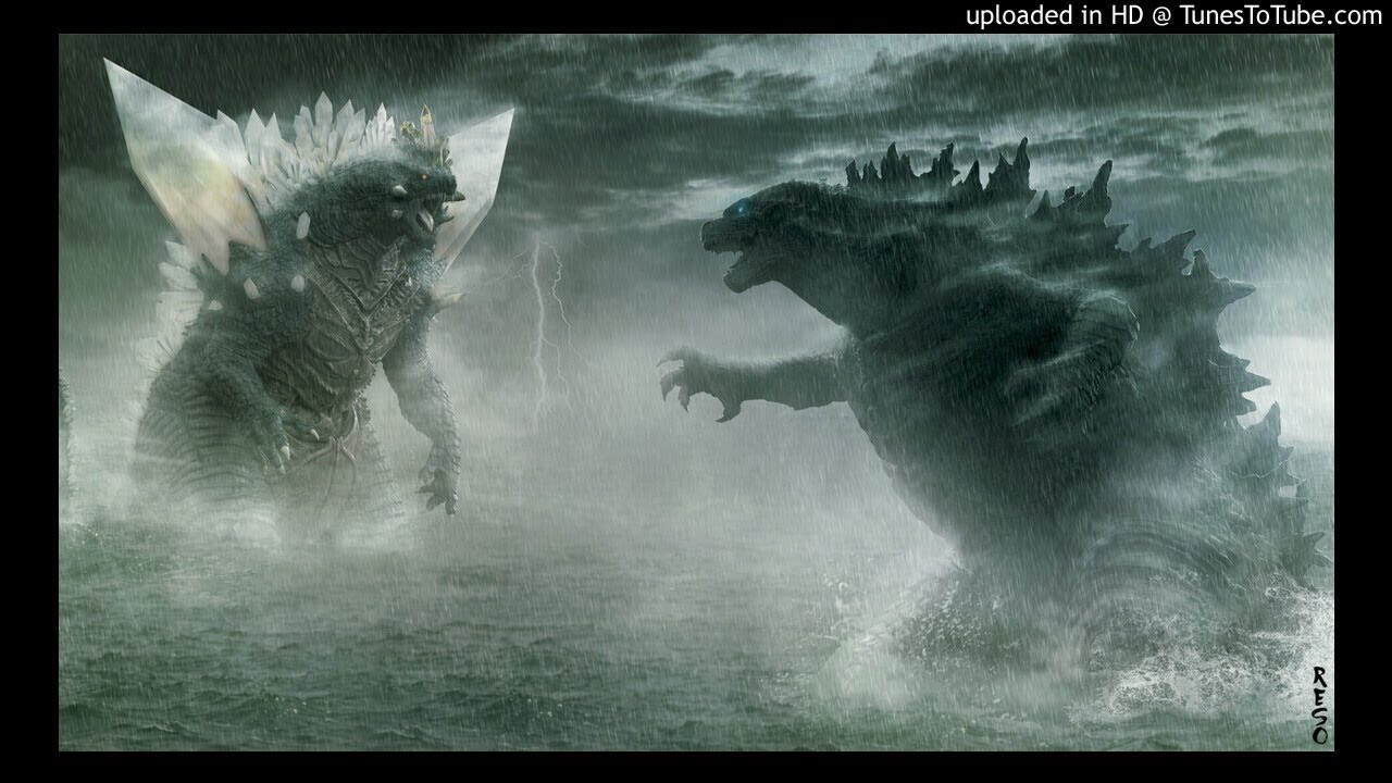 Legendary Godzilla vs SpaceGodzilla Theme - YouTube
