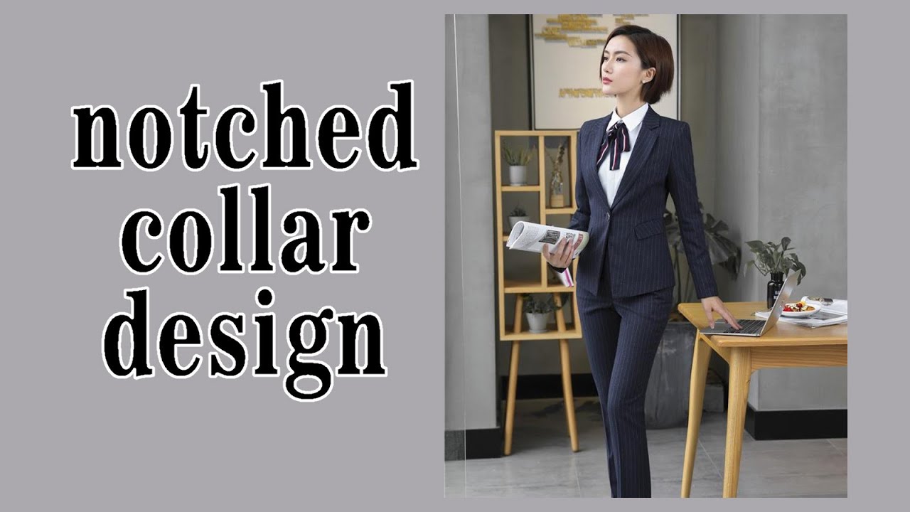 drawing notched collar - YouTube