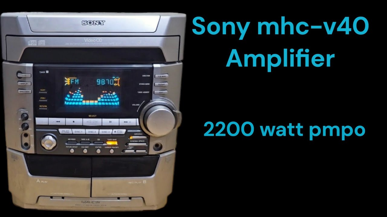 Sony mhc-v40 amplifiers. SOLD - YouTube