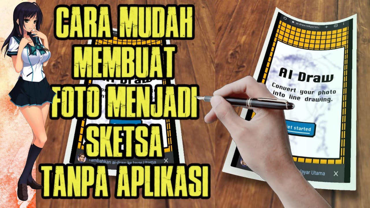 Tutorial-Buat Foto Jadi Sketsa No Aplikasi - YouTube