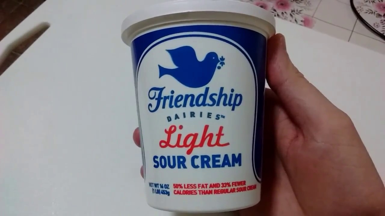 Light sour cream "Friendship Dairies" - YouTube