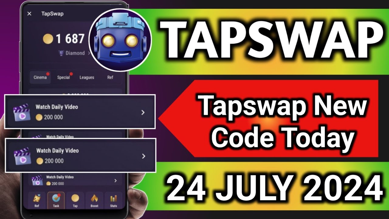 25 July Tapswap Code Today | Secure Your Crypto | Tapswap watch daily ...