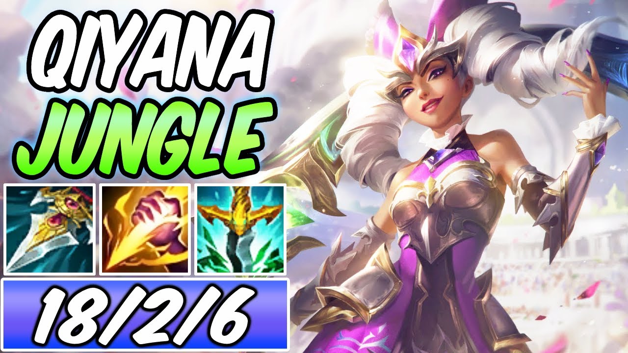 BUFFED QIYANA JUNGLE GAMEPLAY | Dark Harvest Build & Runes | Battle ...