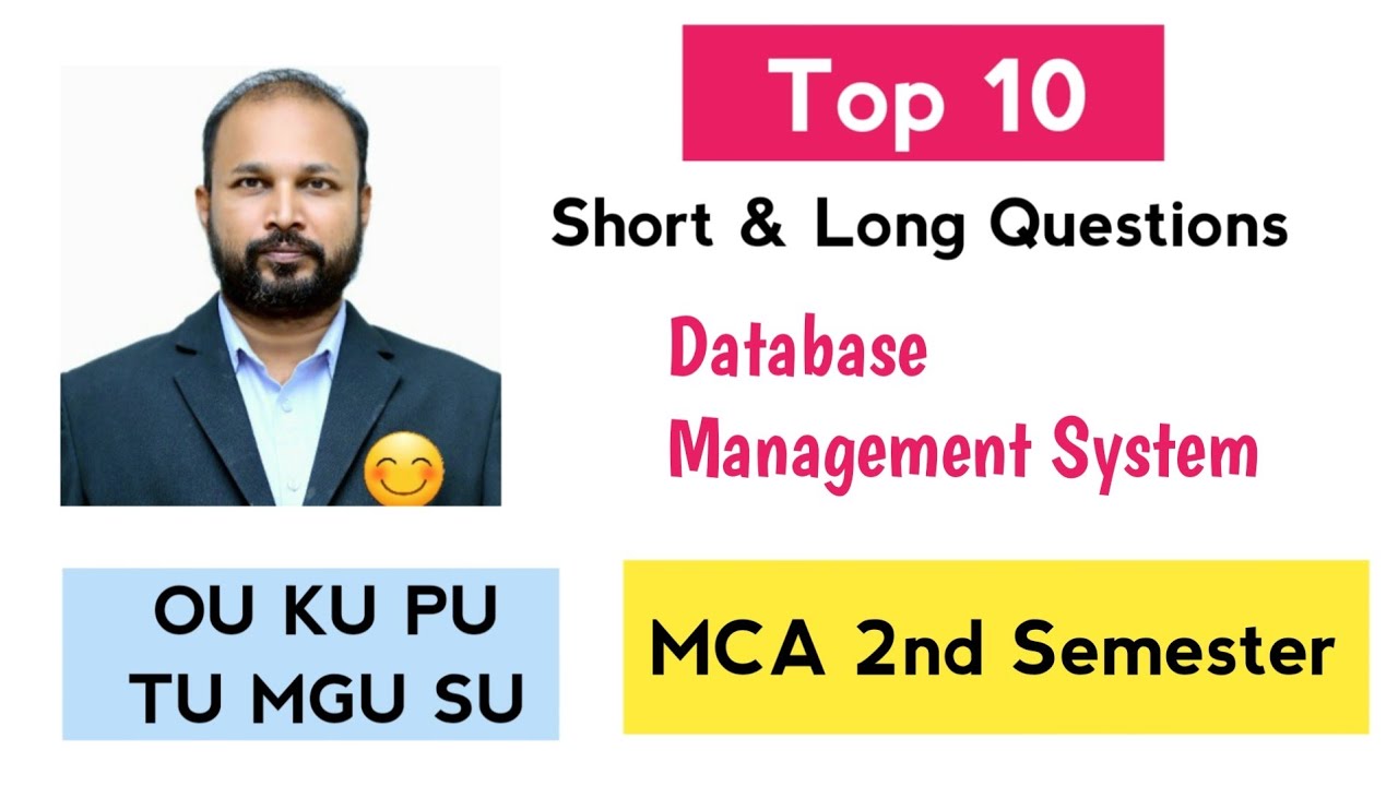 Top 10 Database Management System Important Short & Long Questions 2025 ...