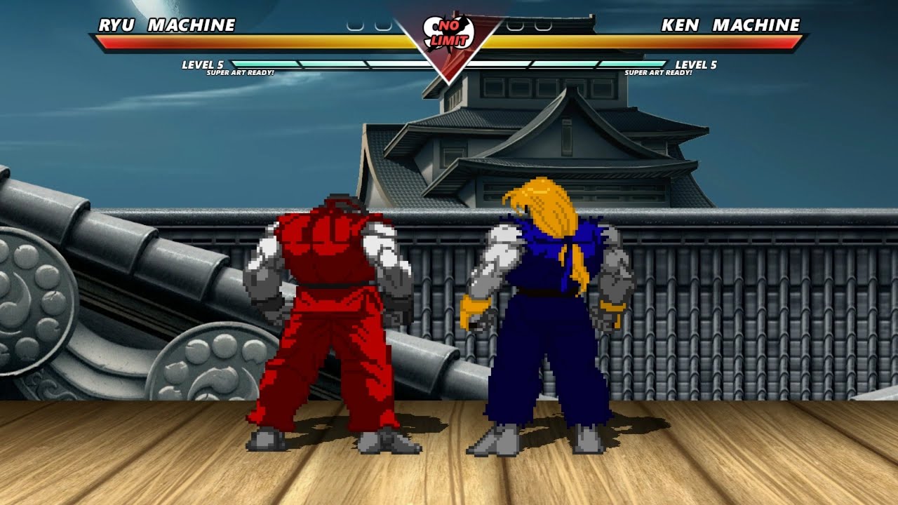 RYU MACHINE vs KEN MACHINE - Highest Level Awesome Fight! - YouTube