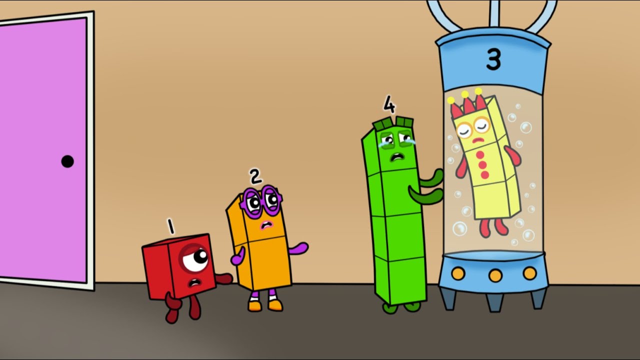 Love in a tube, Numberblocks 3 - Numberblocks fanmade coloring story ...