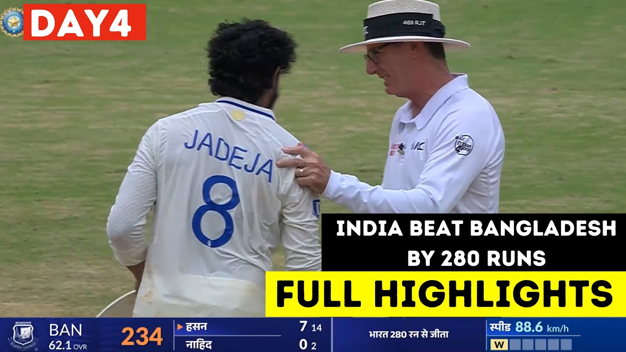 India vs Bangladesh 1st Test Highlights 2024 | IND vs BAN 1st Test Day ...