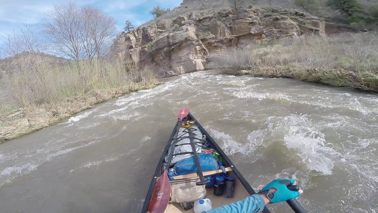 Gila River Upper Box #42- Solo Canoe Trip - YouTube