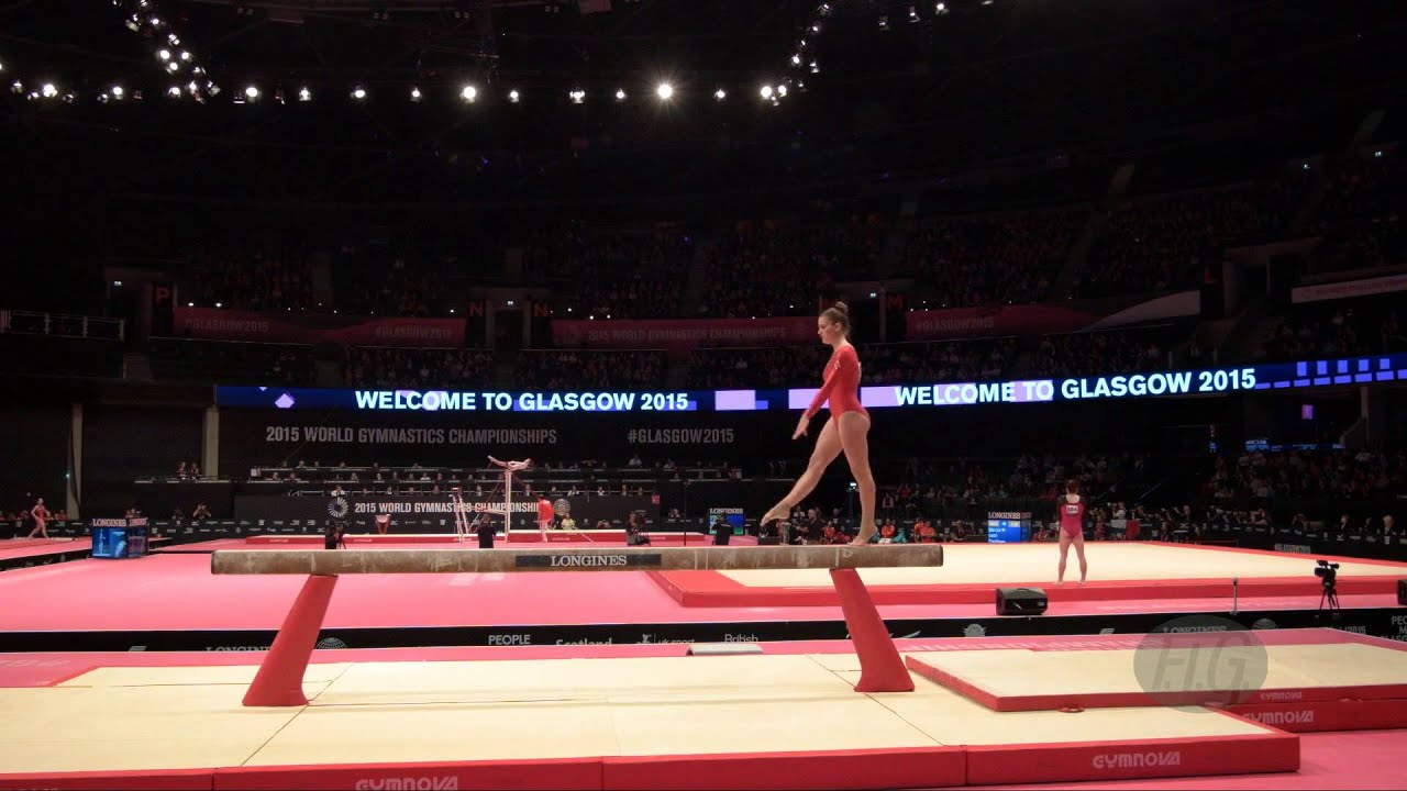 FABRE Milla (MON) - 2015 Artistic Worlds - Qualifications Balance Beam ...