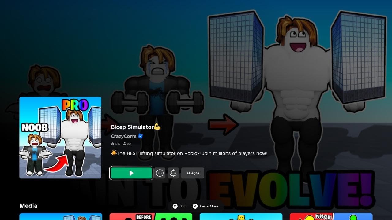 Roblox Bicep Simulator PS5 Part 7 - YouTube