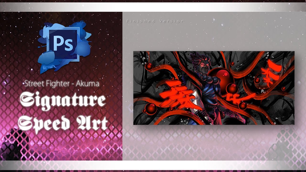 Street Fighter - Akuma 2021 - Signature (Speed Art) - YouTube