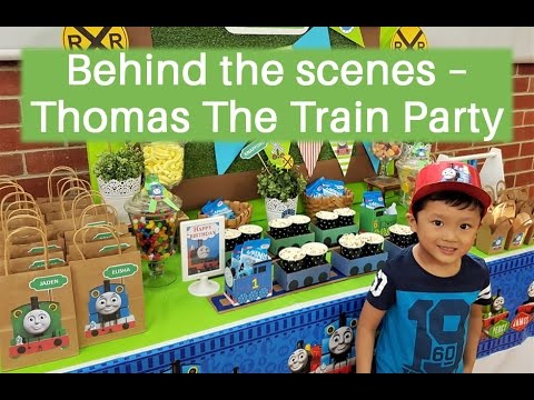 Thomas The Tank Engine party - Setting up with Easy Breezy Parties ...