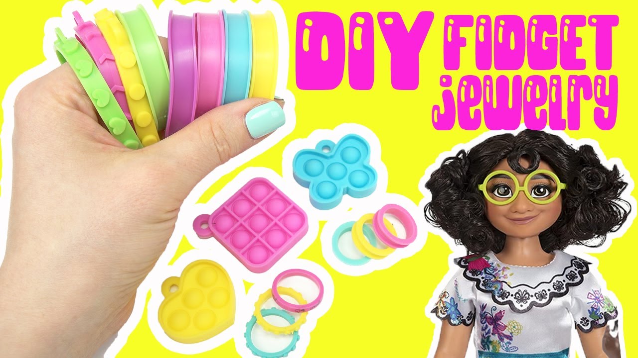 Disney Encanto Mirabel Makes Fidget Pop It Jewelry Bracelets DIY Crafts ...