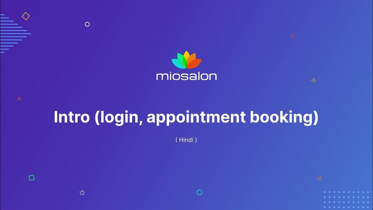 Tutorial 01: MioSalon | Login & Understanding of Appointment Booking and Block Timing - Hindi ...