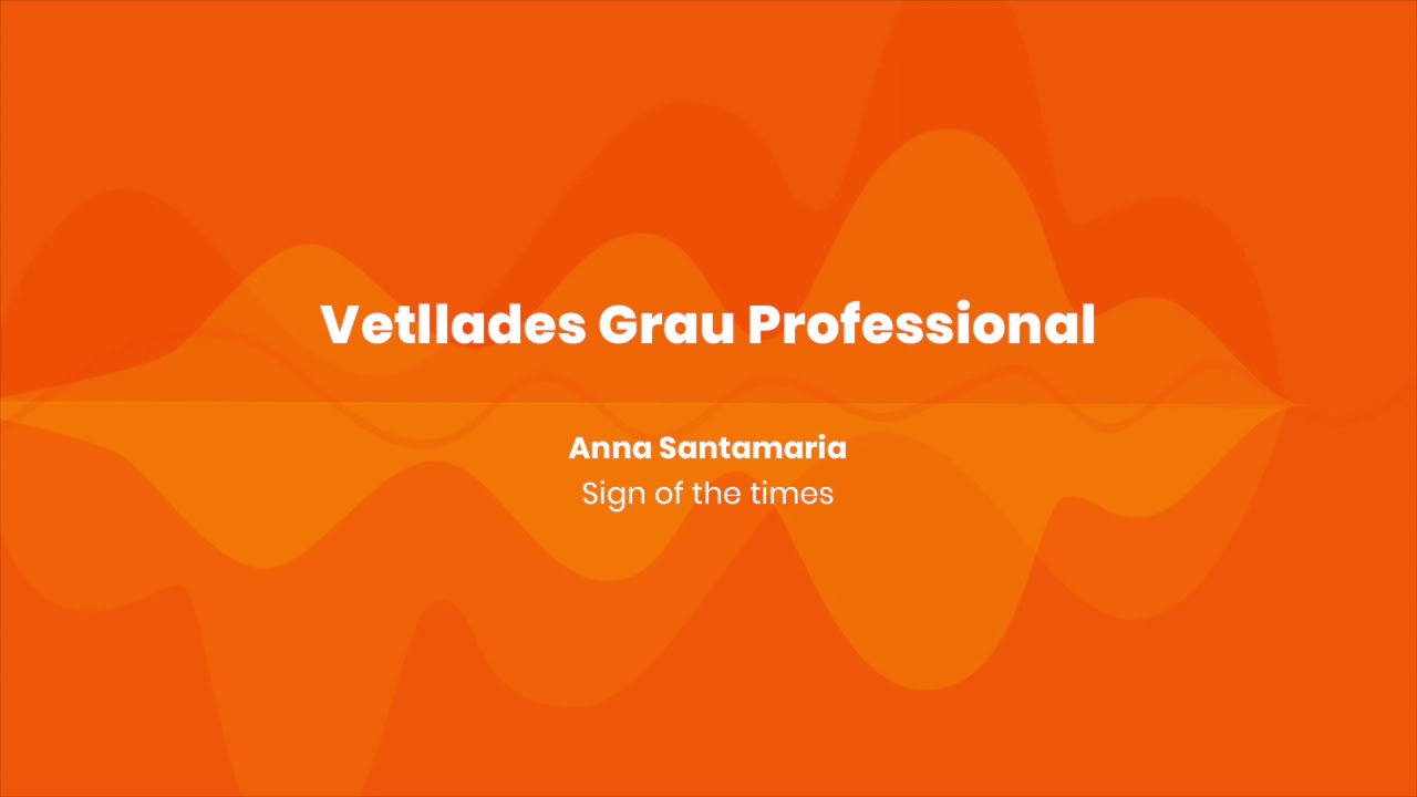 Anna Santamaria, Sign of the times - YouTube