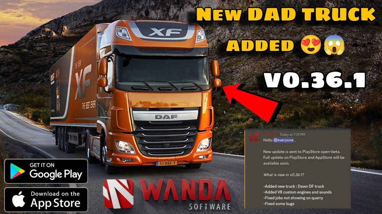 🚛New DAF TRUCK update 🚛 send to play Store 😍😍 for TOE3 by ...