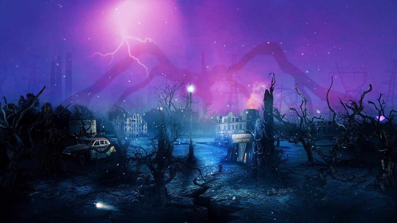 🌌🌩 STRANGER THINGS: THE UPSIDE DOWN ASMR AMBIENCE | Thunderstorm, The ...