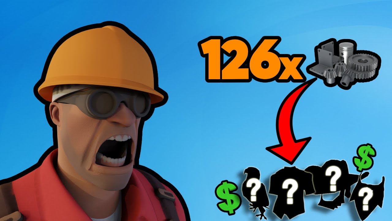 I crafted 126 REFINED METAL into TF2 HATS?!! | Team Fortress 2 - YouTube
