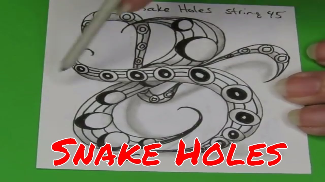 Snake Holes - a super simple pattern - YouTube