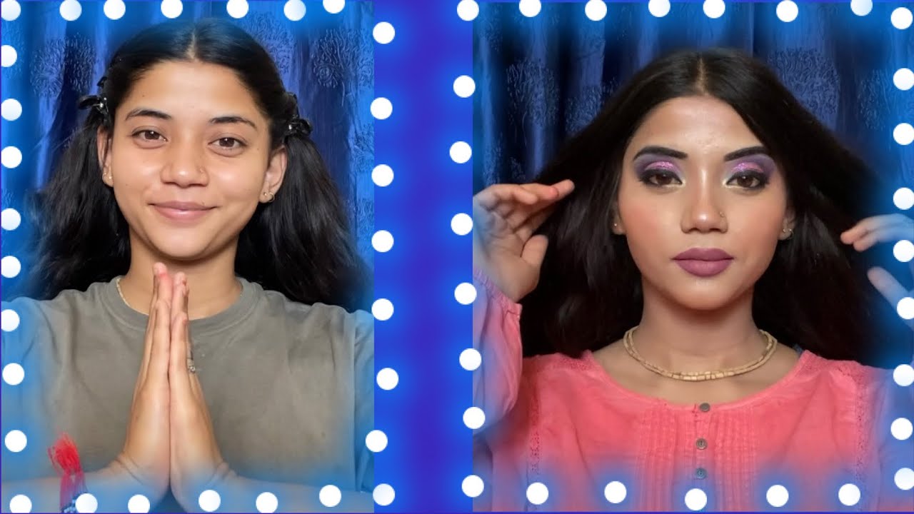 My random make up look ( क्या से क्या हो गया )🤩🧐 - YouTube