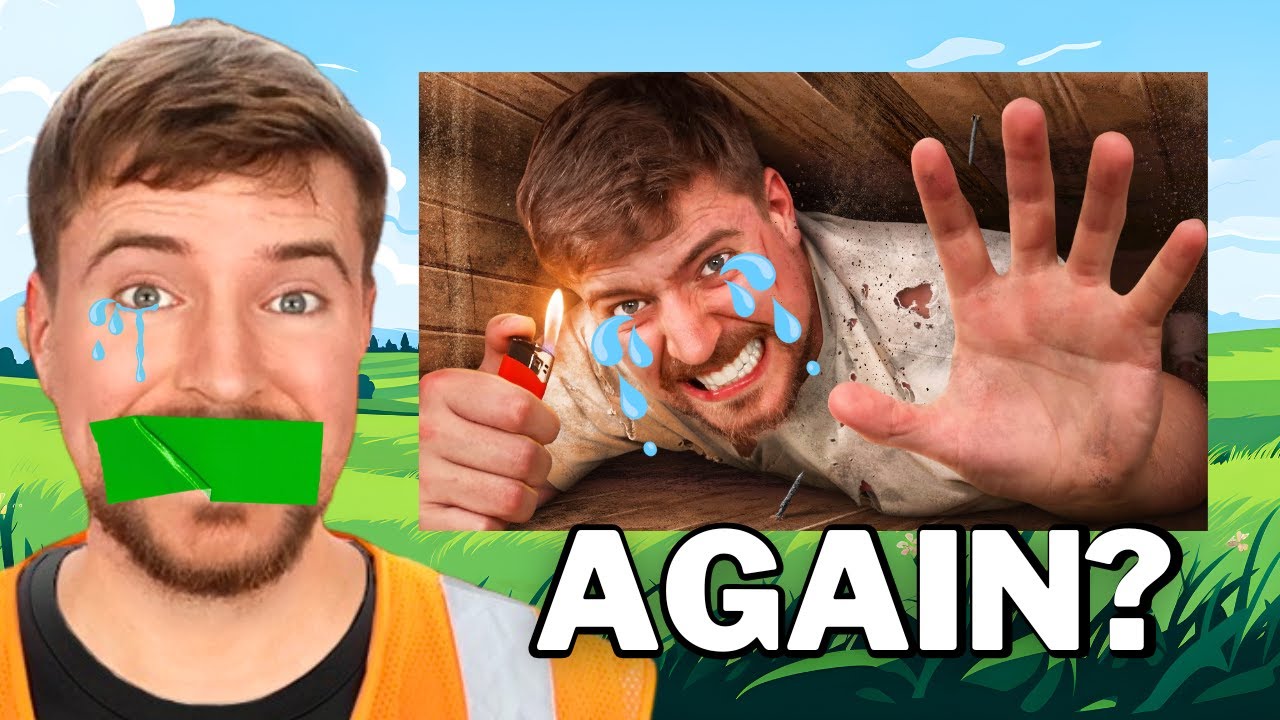 Mr. Beast Crying in 7days Buried Alive - YouTube