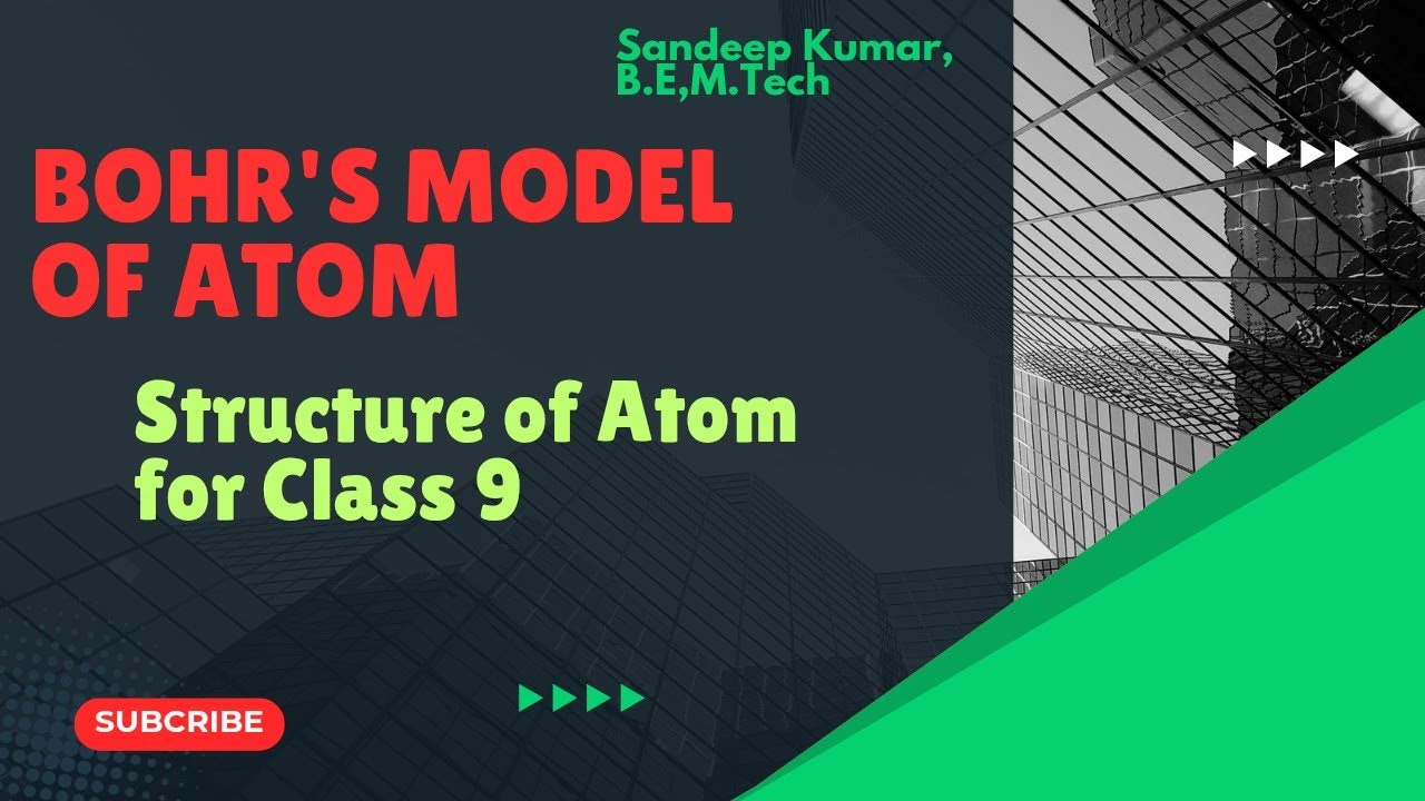 Bohr's Model of Atom for Class 9 - YouTube