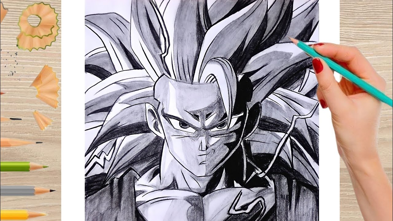How to Draw Goku SSJ3 Step By Step | Dragon Ball - YouTube