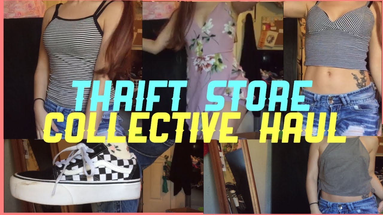 TRY ON THRIFT STORE HAUL! - YouTube