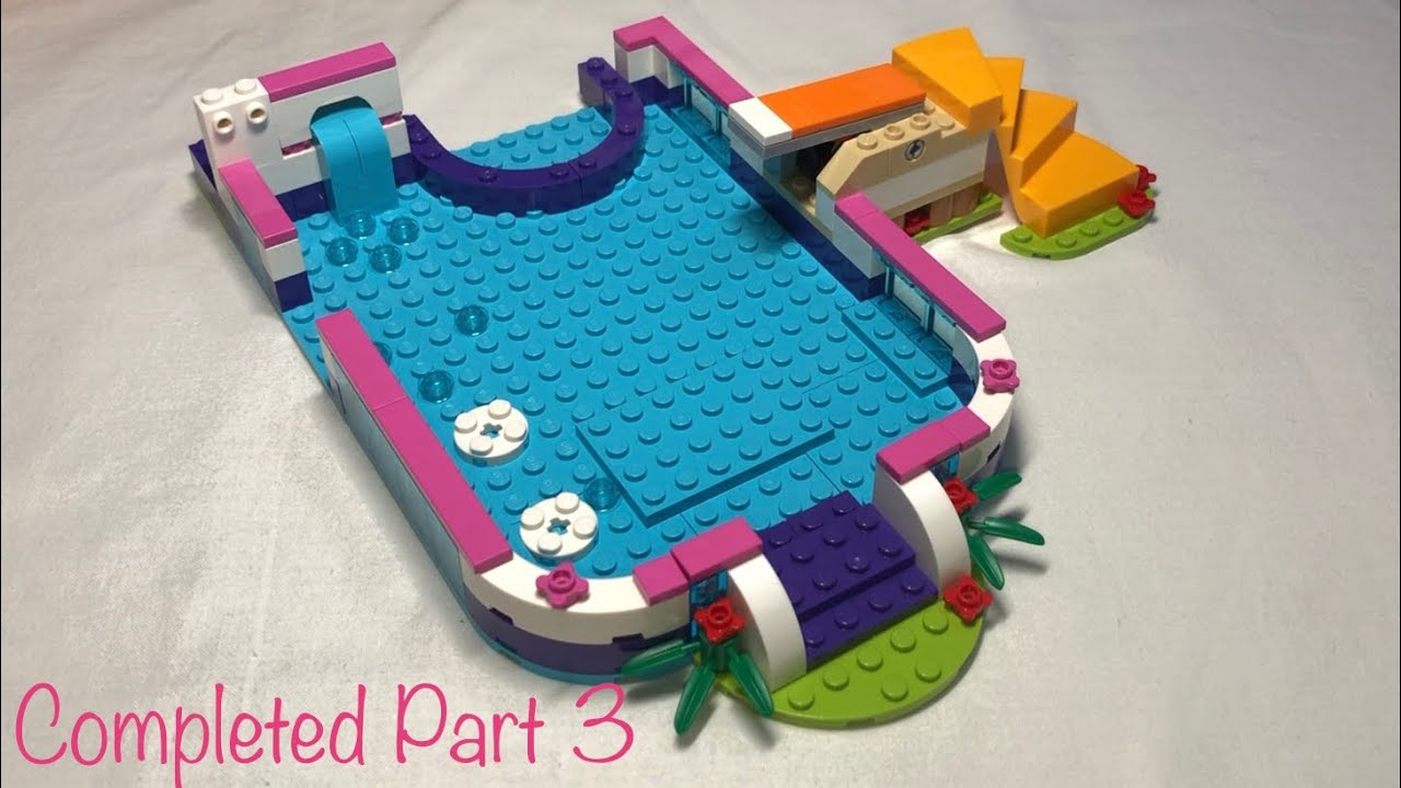 LEGO Friends Summer Pool—} Build With Me Part 3 - YouTube