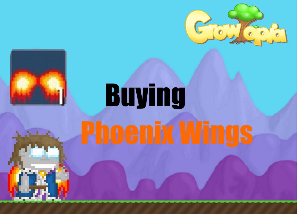 Growtopia - Purchasing 1 Phoenix Wings! - YouTube