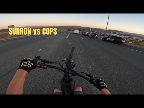 Surron X vs COPS and Hidden Track - YouTube