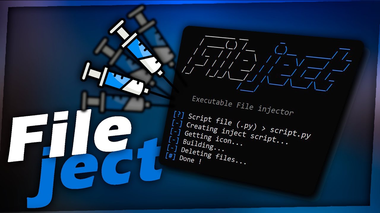 💉 Fileject Inject Python In Executables Youtube 8728