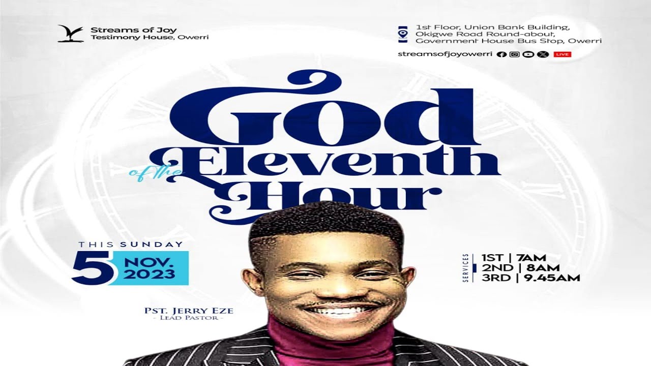 GOD OF THE ELEVENTH HOUR || SUNDAY SERVICE || 5TH NOVEMBER, 2023. - YouTube