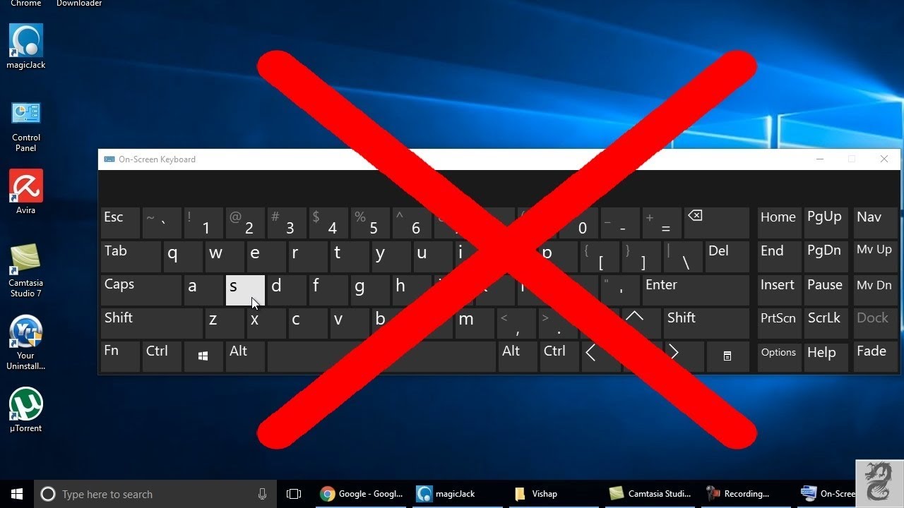 How to Disable On-Screen Keyboard in Windows 10 at Startup Screen - YouTube