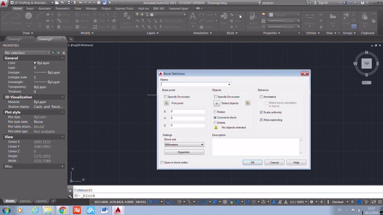 AutoCAD 2015 Create Block 2 Annotative YouTube autocad-2015-create-block-2-annotative-youtube
