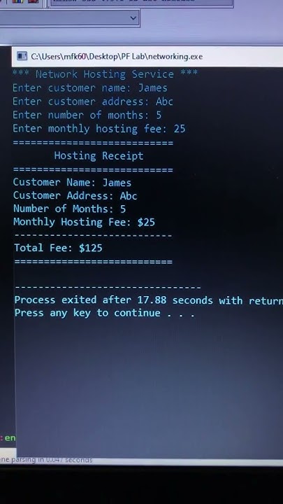 Hosting Receipt C Codingninja Coderstokyo Coders Codemasters Codinglife Codelife Code
