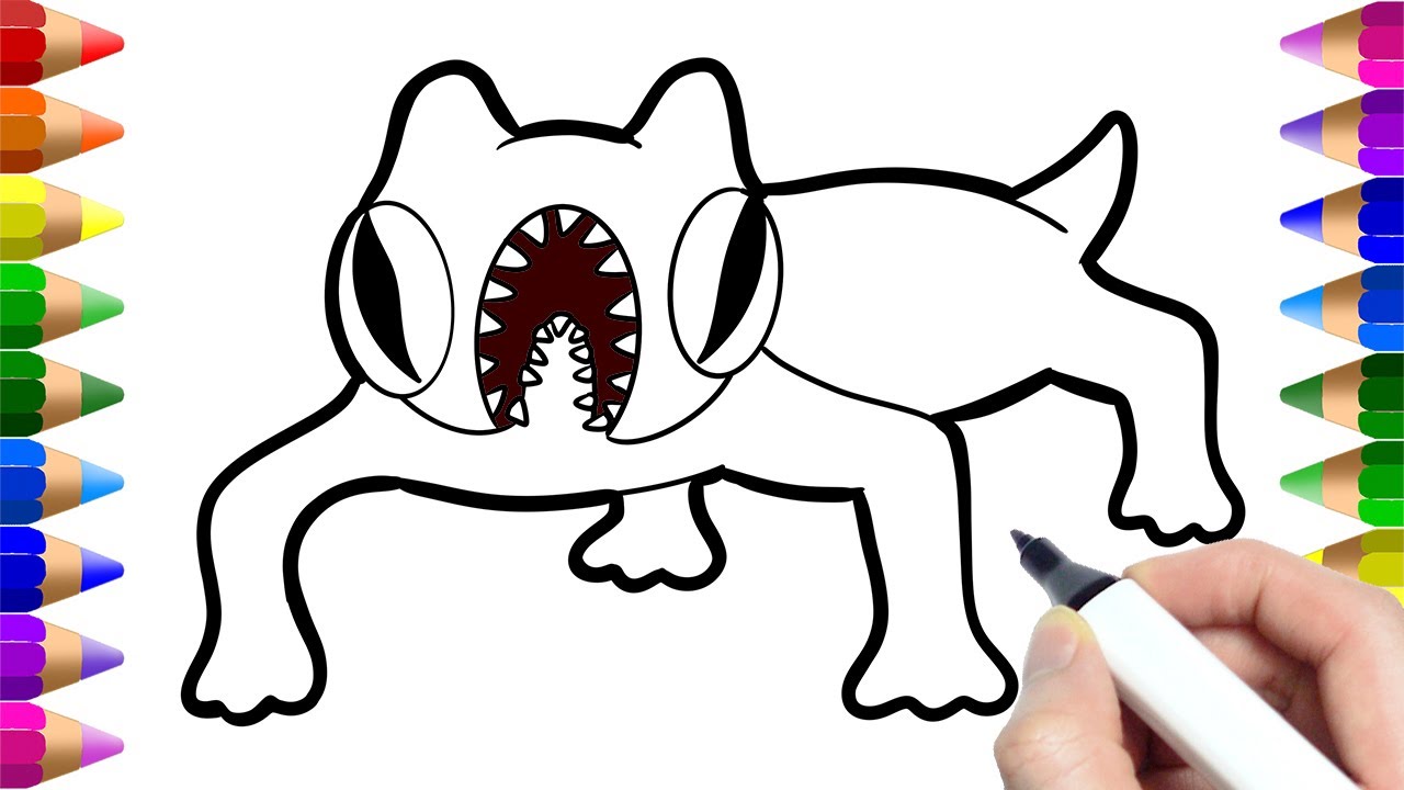 Garten of Banban 3 LAZCAT Coloring Page - YouTube