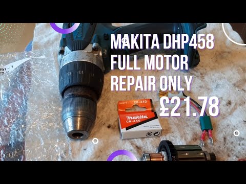 DHP458 full motor replacement tutorial - YouTube