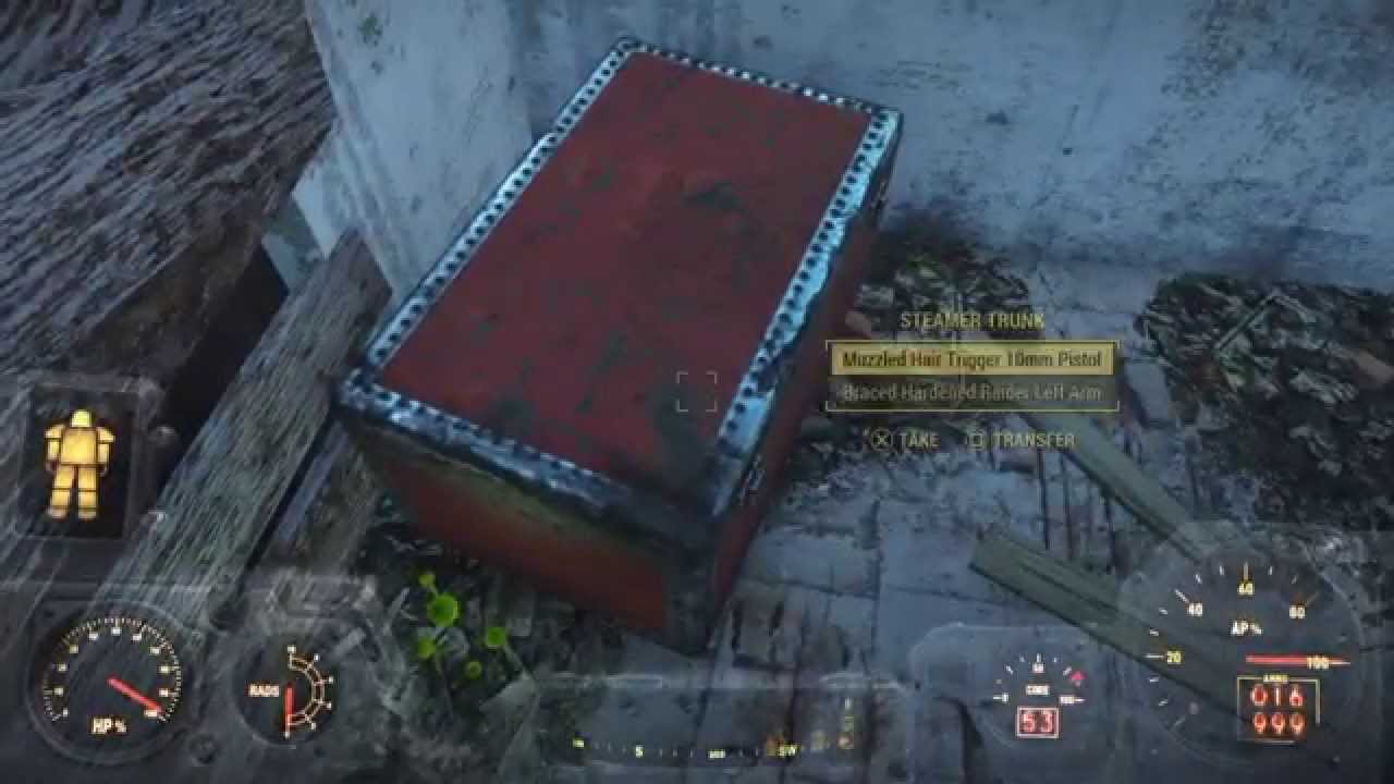 Fallout 4 - Secret Steamer Trunk - YouTube